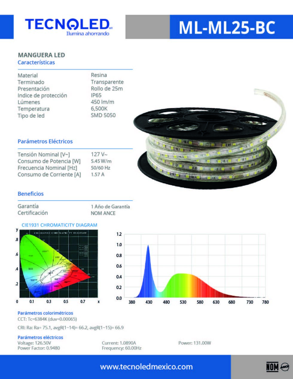 Tecnoled - Manguera de LED ML-ML25-BC